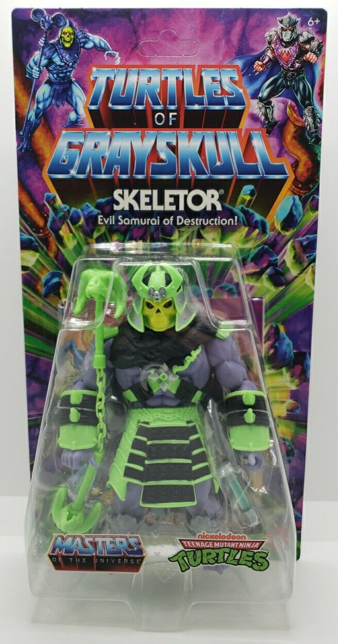 TMNT Turtles Of Grayskull Skeletor Samurai Ronin MOTU Origins Figure IN ...