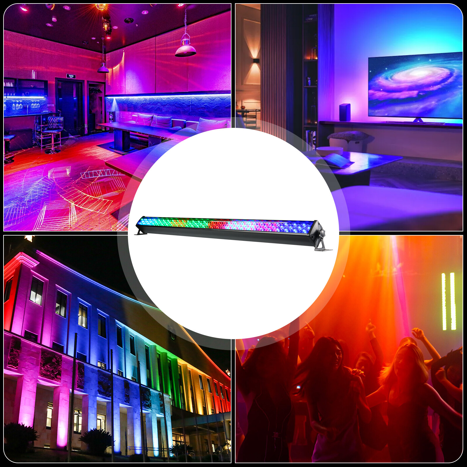 RGBW 160W 336 LED Wall Wash Light Bar Stage Strobe Lighting DMX DJ ...