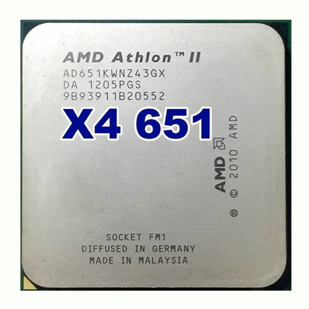 AMD Athlon II X4 651 CPU 3GHz Socket FM1 100W Processor | eBay