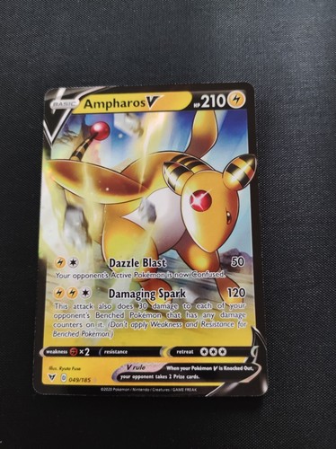 Carte Pokémon Ampharos V 49/185 VOLTAGE ÉCLATANT MINT ENG | eBay