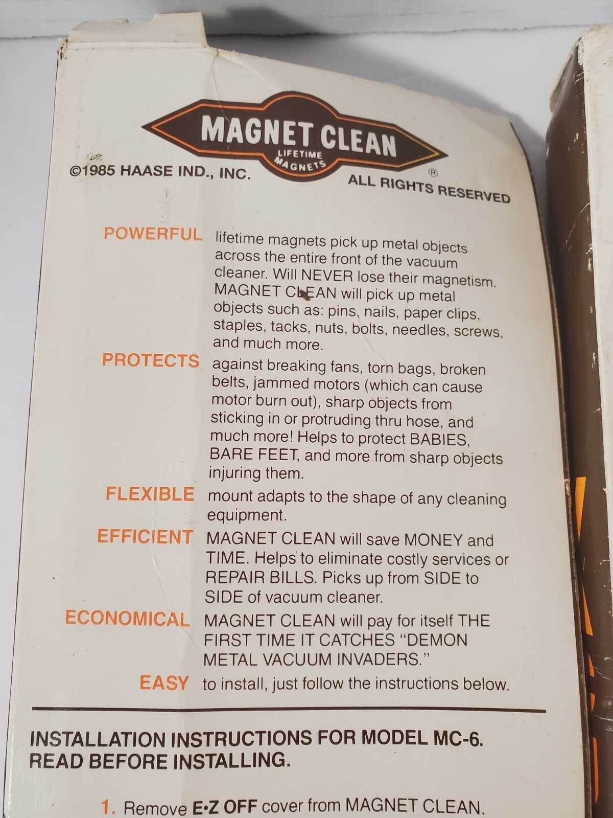 NEW-MC-6 16" Vacuum Cleaner Magnet Picks Staples, Paper Clips, Small ...