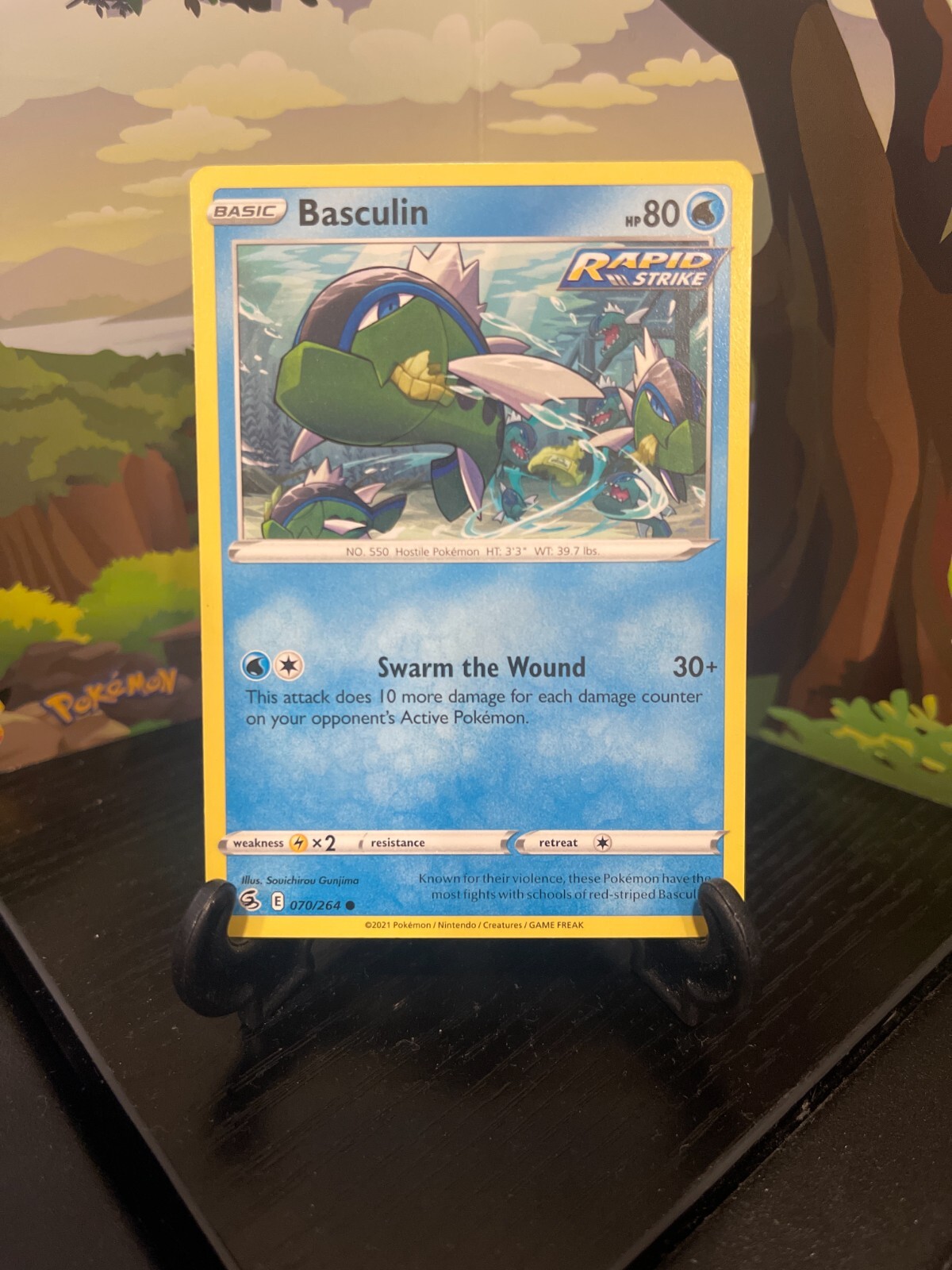 Basculin 070/264 - Fusion Strike - Common - Pokemon Card TCG - LP | eBay