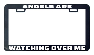 Angels are watching over me faith christian catholic license plate ...