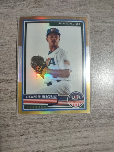 2023 Panini Stars & Stripes Alexander Mercurius TEAM GOLD SILVER BRONZE ...