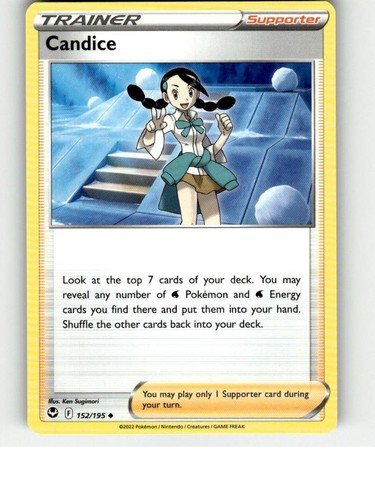 CANDICE - TRAINER Pokemon Card #152/195 B1009R5S7P52 FREE SHIPPING | eBay