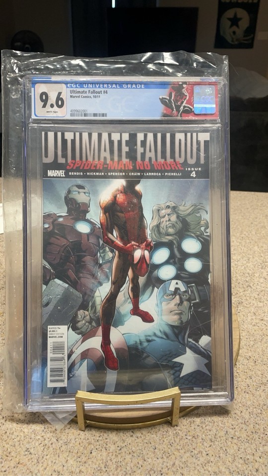 Marvel Comic Ultimate Fallout 4 CGC 9.6 1st Print, Miles Morales Custom ...