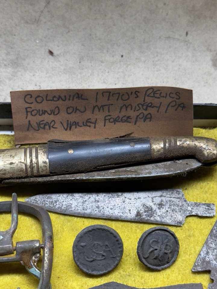 REVOLUTIONARY WAR COLONIAL RECOVERED DUG RELICS FROM MT. MISERY, PA ...