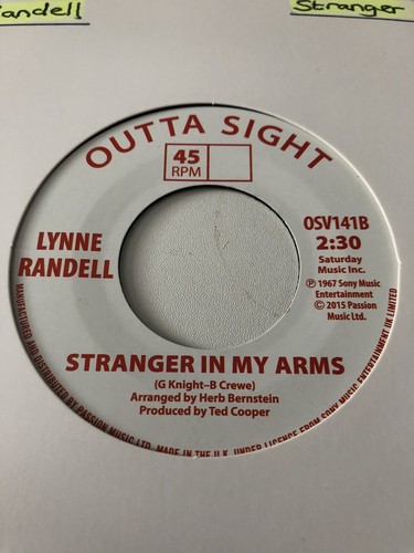 LYNNE RANDELL-STRANGER IN MY ARMS B/W SHIRLEY ELLIS-SOUL TIME--NORTHERN ...