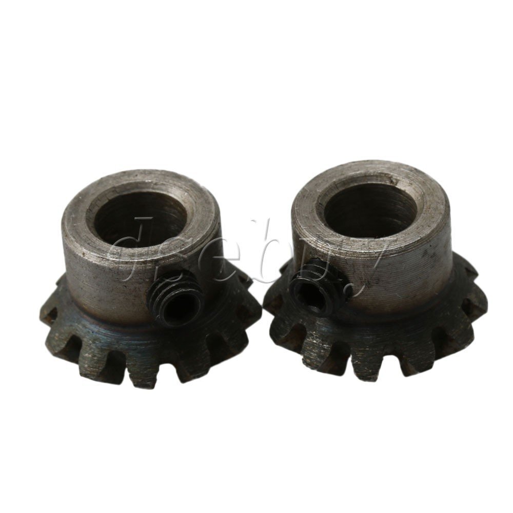2 Pieces 45# 1.5 Module 12T 8mm Hole Dia Bevel Gear for Mechanical ...