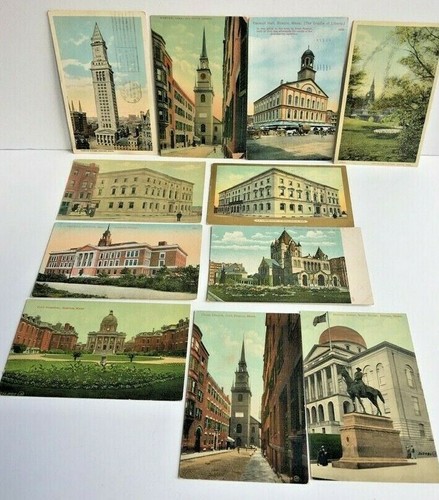 11 ANTIQUE POSTCARDS OF BOSTON, MASS | eBay