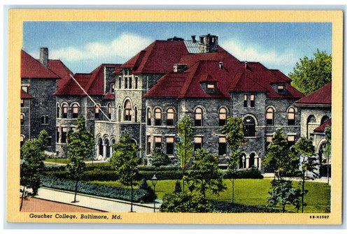 c1940 Goucher College Exterior Building Baltimore Maryland MD Vintage ...