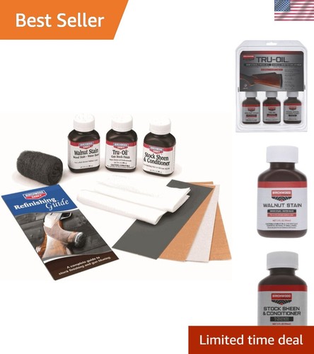 Complete Tru-Oil Gun Stock Finish Kit with Walnut Stain & Conditioning ...