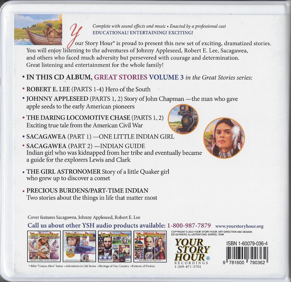 NEW Volume 3 Great Stories Childrens Audio CD Story Book by Your Story ...