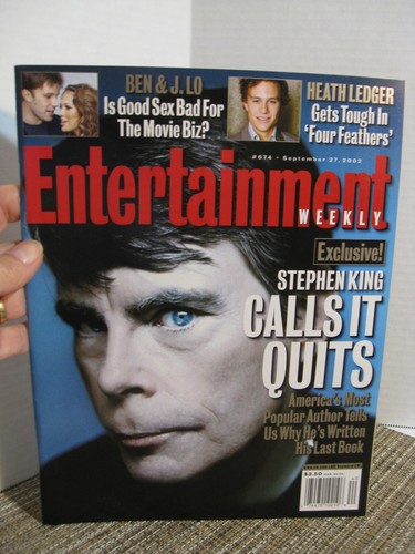 Entertainment Weekly Magazine - Sept. 2002 - Stephen King, Heath Ledger ...