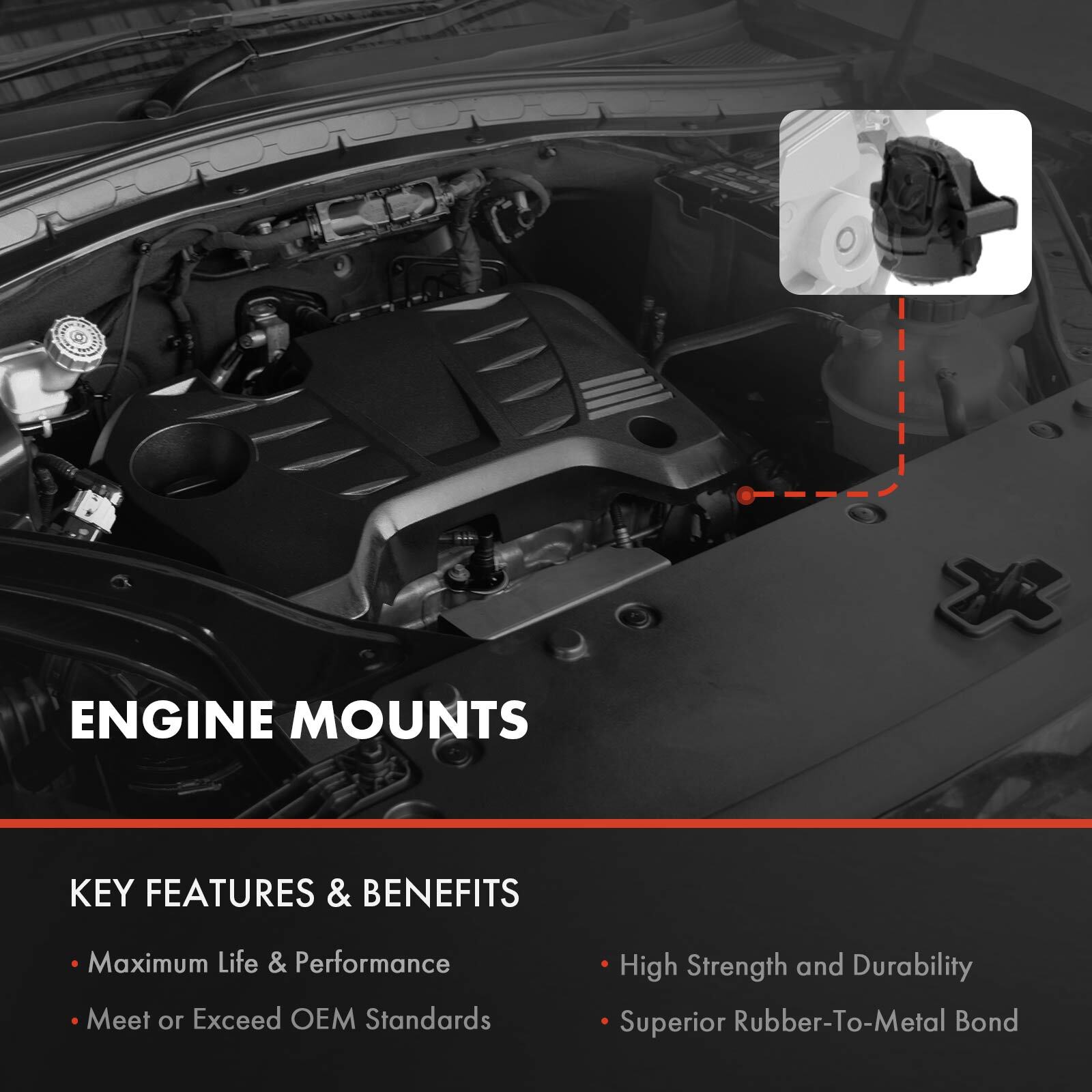 New 2x Engine Motor Mount for Chevy C1500 Suburban Express 1500 2500 ...