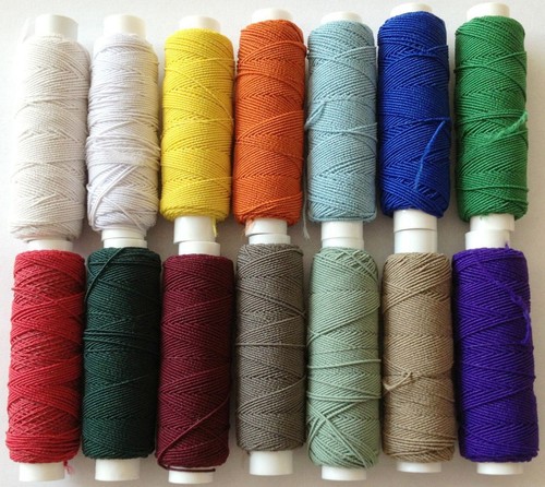 SHIRRING SHEARING ELASTIC THREAD 20 METRE SPOOLS PACK OF 2 REELS SEWING ...