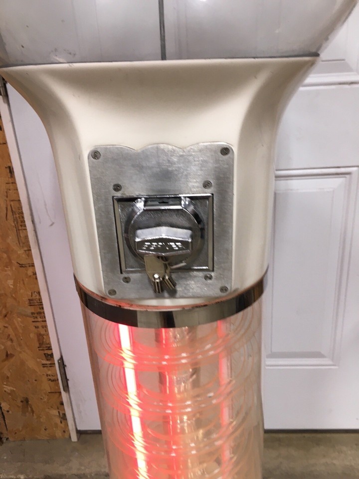 Vintage 3 Color REAL Neon Lighted Spiral Gumball Machine Wizard Spinner ...