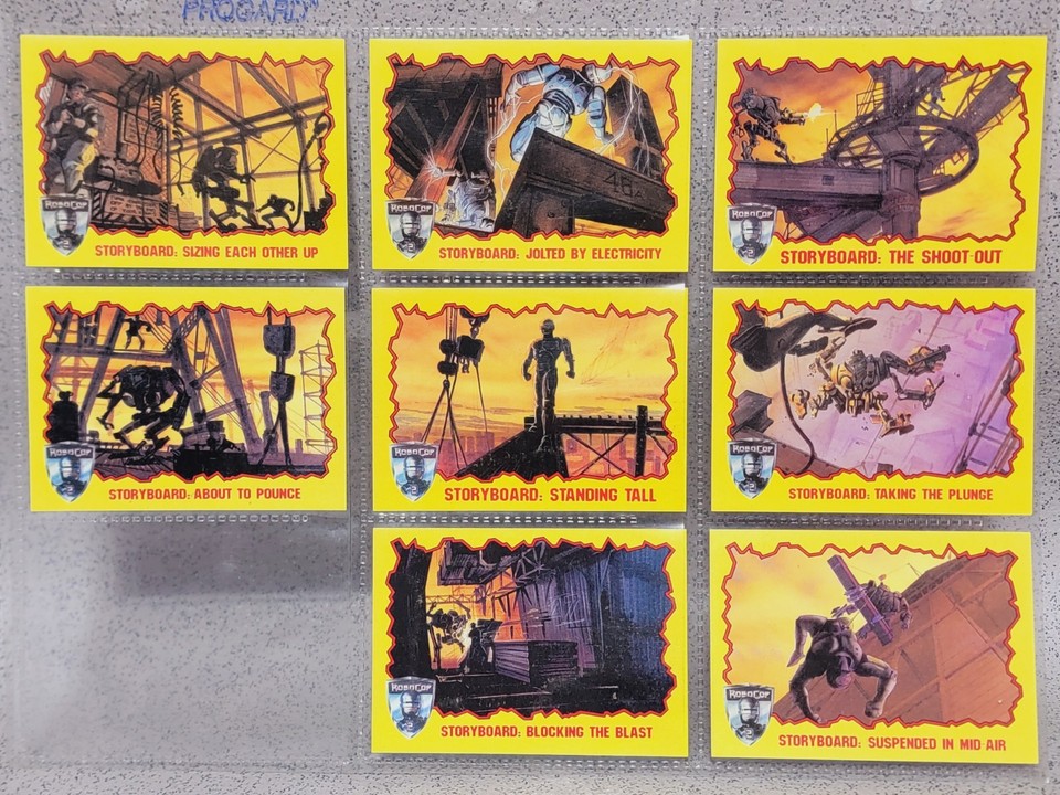 Topps 1990 Robocop 2 88 Trading card base set + 11 sticker complete Set ...