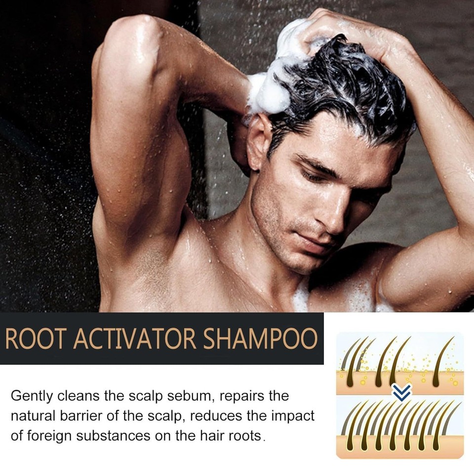 1-5PK Unisex Root Activator Shampoo, Natural Hair Regrōwth Hair Loss ...