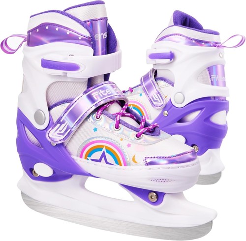 Adjustable Ice Skates for Kids Girls Ages Small (9-12C) Little Kids ...