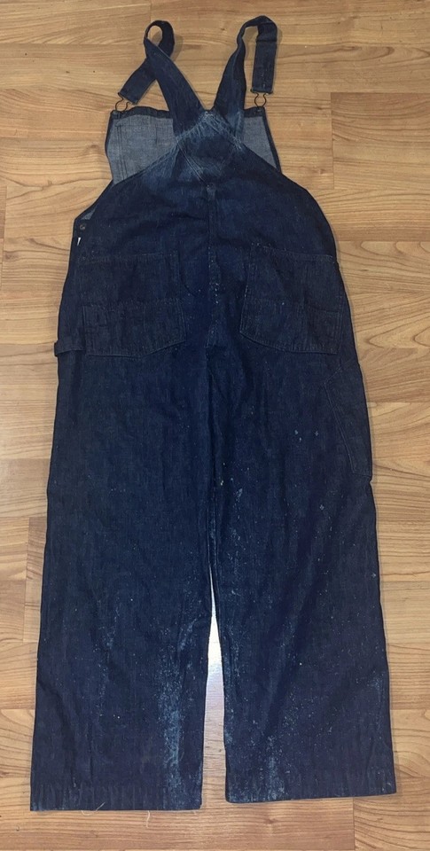 Rare vtg 1920s 30s Indigo American Br Railroad Overalls Work Chore ...
