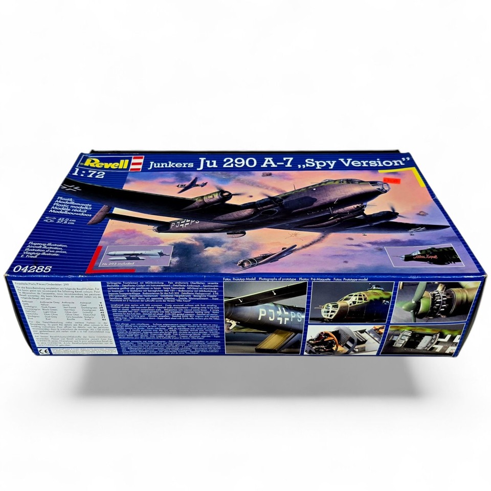 Revell Junkers Ju 290 A-7 "Spy Version" 1:72 Scale Kit #04285 ☆New ...