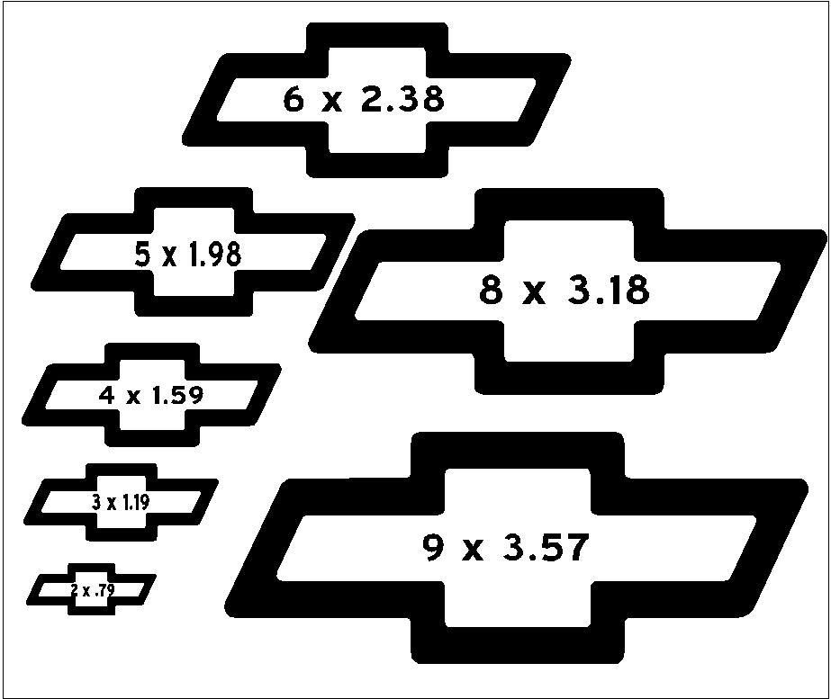 Chevy Bowtie Stencil