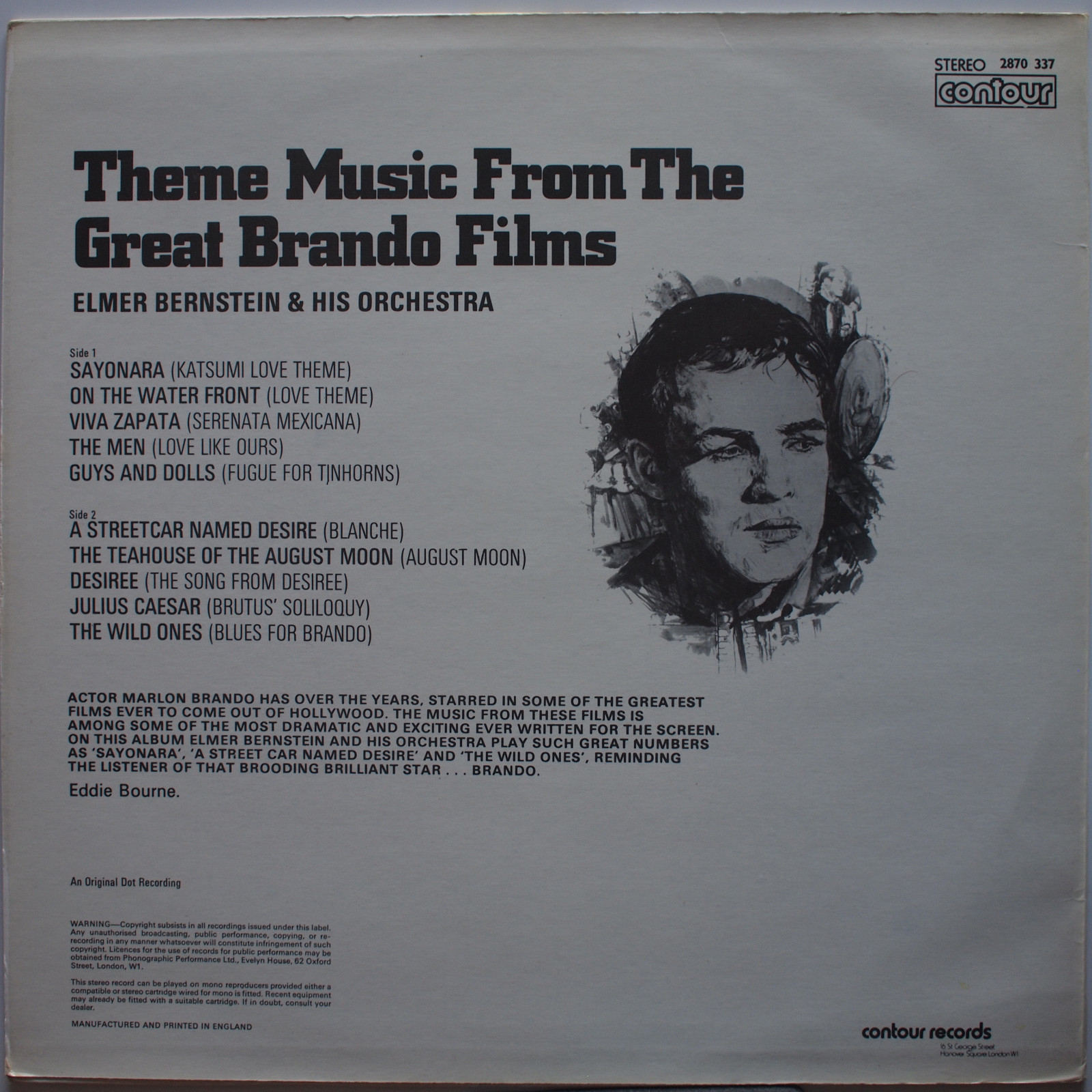 OST vinyl LP record - Theme Music from the Great Brando Films | eBay ...