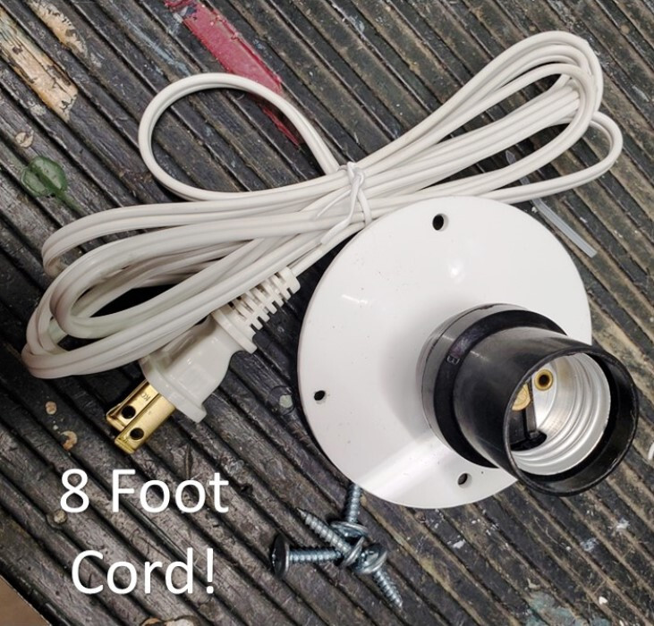 Blow Mold Light Kit (4) New Replacement 3.5 Custom White Acrylic Disc ...