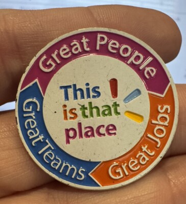 Walmart Lapel Pin Associate Employee Spark Pinback For Vest Badge ...