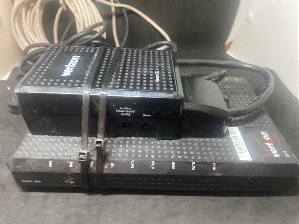 Verizon FIOS Optical Network Terminal ONT Nokia I-211M-L Modem & Power ...