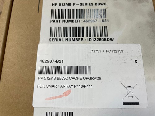 HP 512MB BBWC CACHE UPGRADE - 462967-b21 - P410/P411 | eBay