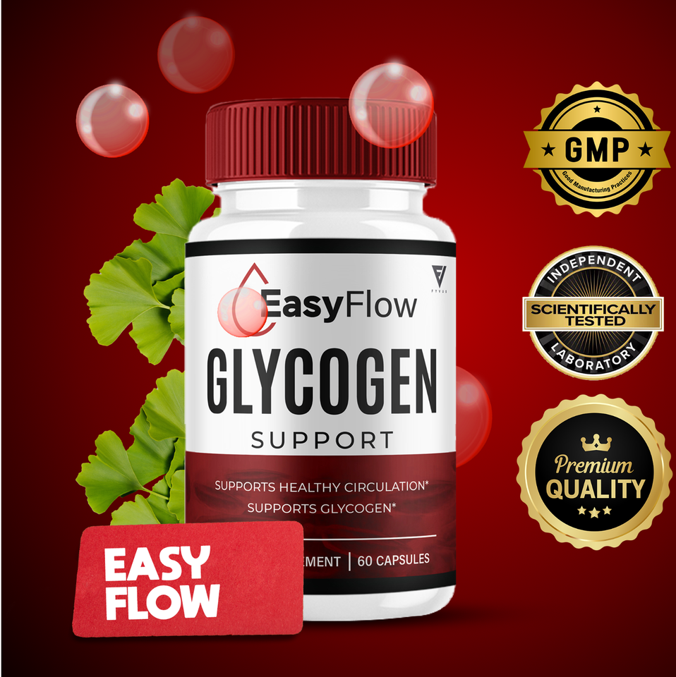(3 Pack) Easy Flow Glycogen Support Capsules, Easy Flow Pills (180 ...