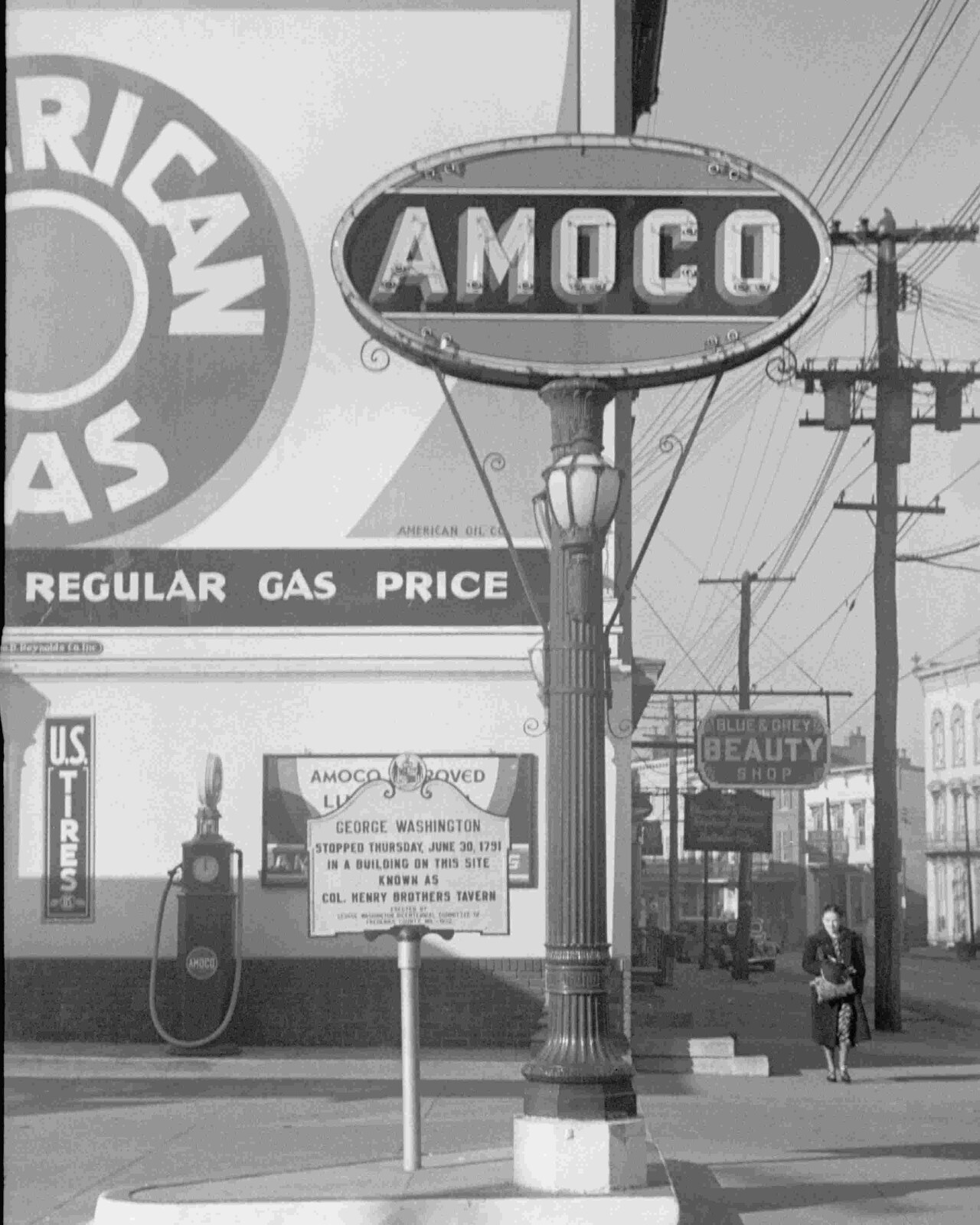 Frederick, Maryland Amoco Sign Vintage Old Photo Reprints | eBay