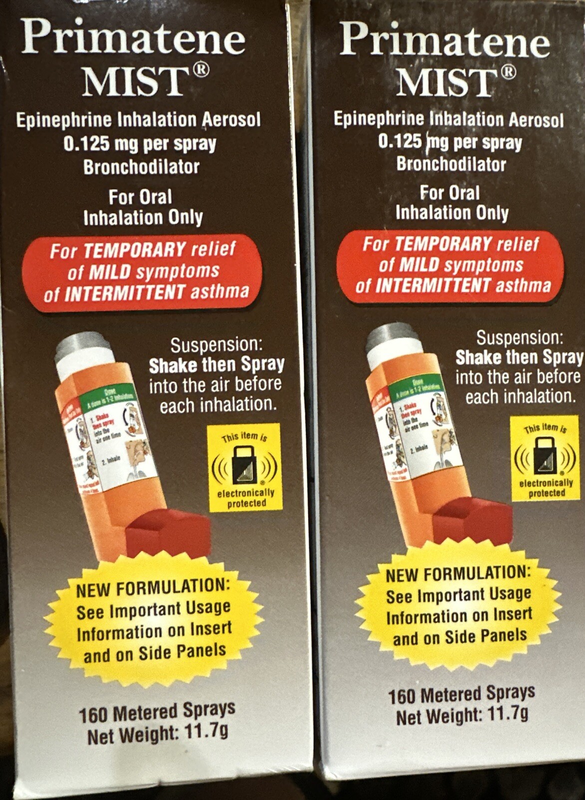 2-Pack - Primatene Mist Epinephrine Inhalation Aerosol - EXP 10/26 ...
