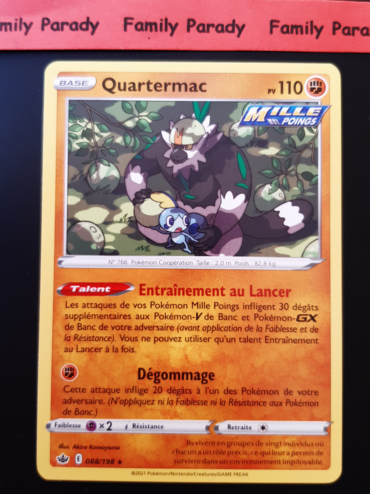 Quartermac 110PV 088/198 Rare Pokemon Card Ice Reign New Fr | eBay