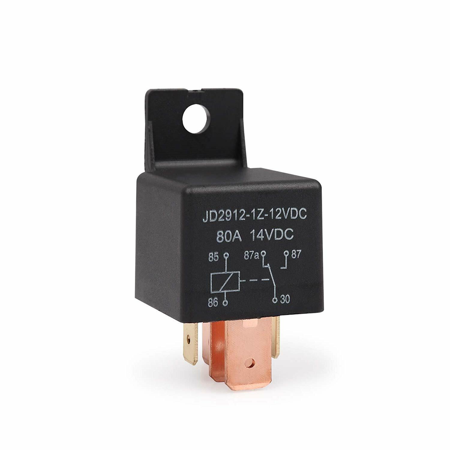 5-Pin JD2912-1Z-12VDC 80A 14VDC SPDT Truck Boat Car Relay 12V Switch (2 ...