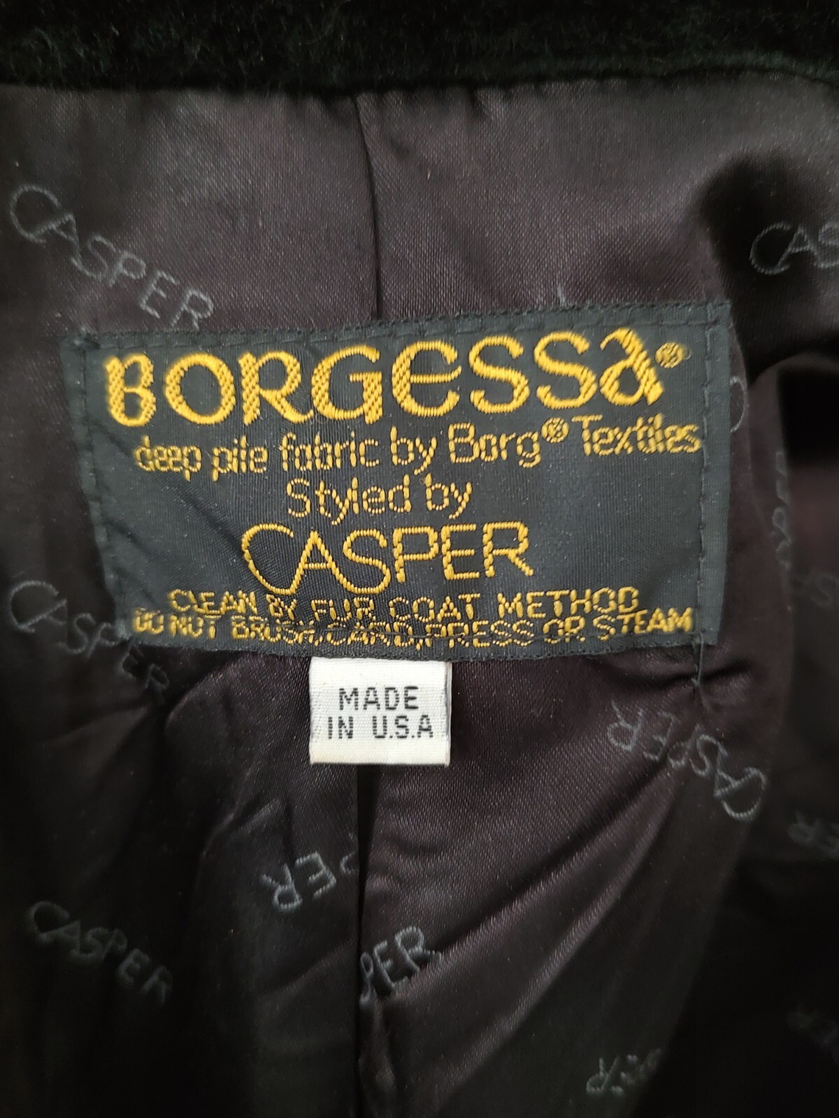 1960s Vintage Borgessa Styled by Casper Black Faux Fu… - Gem