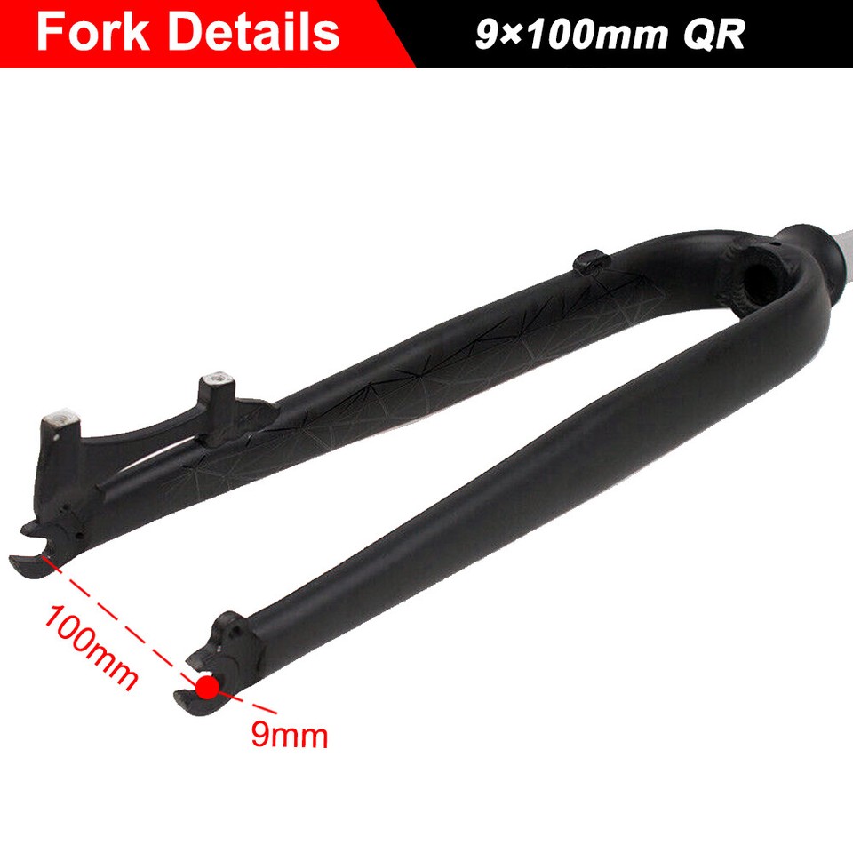 1-1/8" Mountain Bike Rigid Fork Aluminium 26/27.5/29 inch Disc Braek QR ...