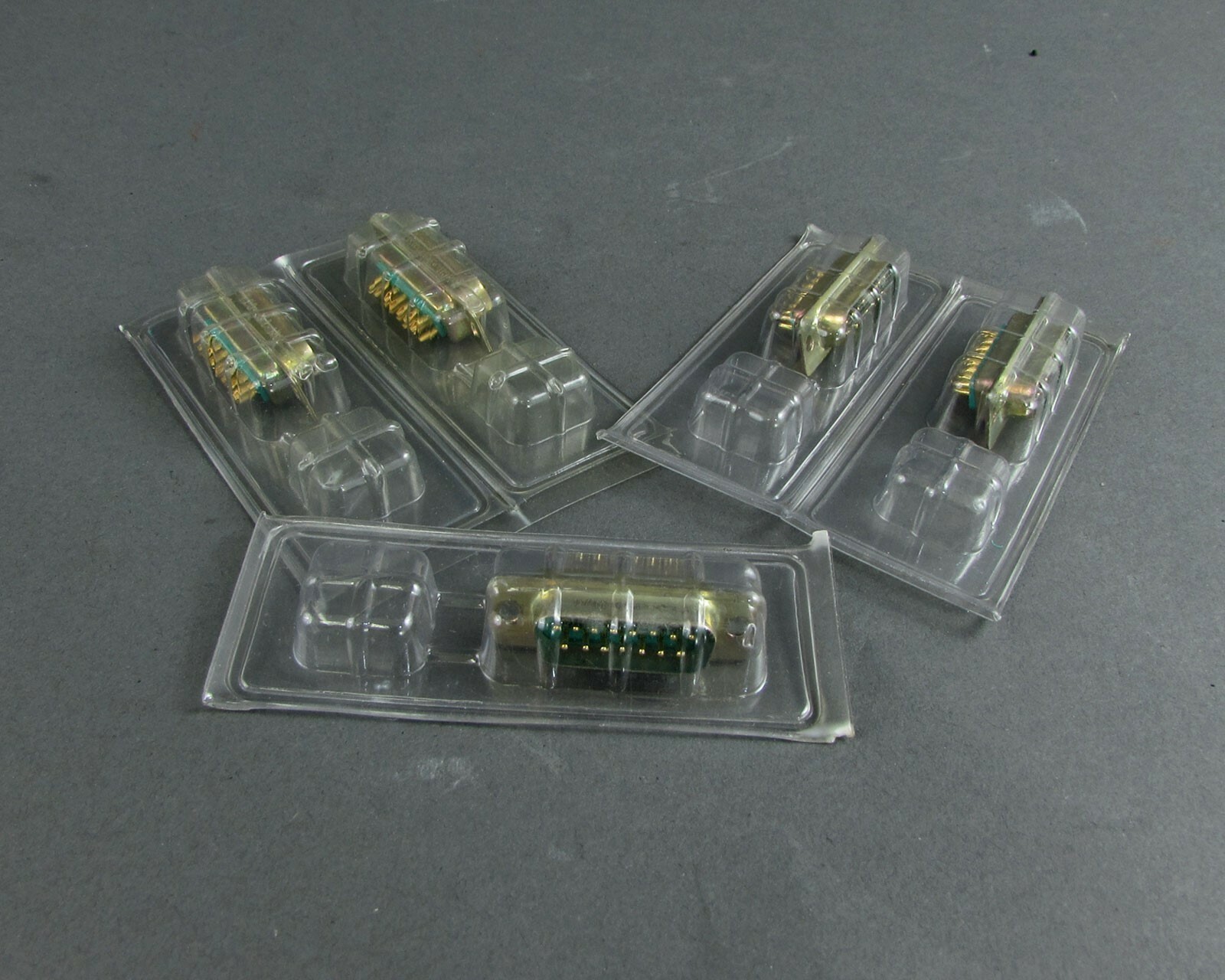 Lot of (5) Cinch DAM-15P-C33 D-Sub Solder Type Connectors 15 Gold ...