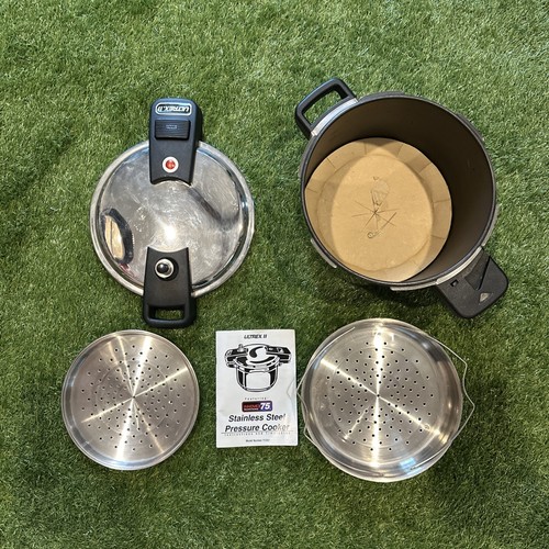 VTG Ultrex 2 Stainless Steel Pressure Cooker 11302 C Innovex Nonstick 8 ...