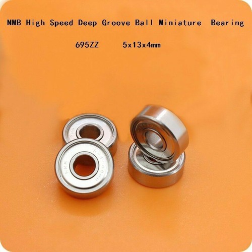 NMB High Speed Deep Groove Ball Miniature Double Shielded Bearing 695ZZ ...