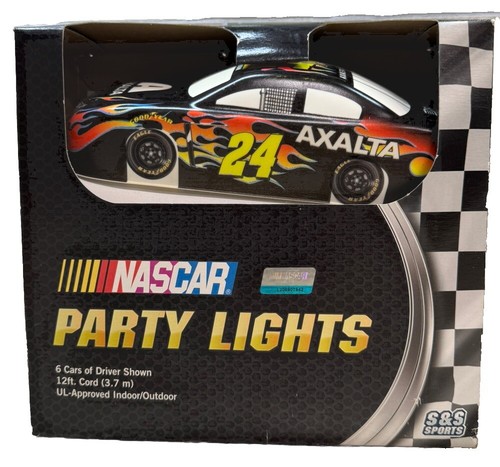 Jeff Gordon # 24 NASCAR Party Lights 6 Cars 12 Ft String Officially ...