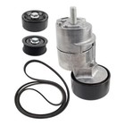 Belt Tensioner & Idler Pulley V-Ribbed Belt kit For 10-16 Hyundai Kia 2 ...