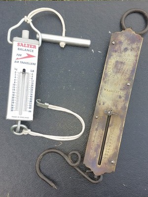 100 Years of Salter Spring Balance Scales ~ Brass Antique ~ 1960's ...