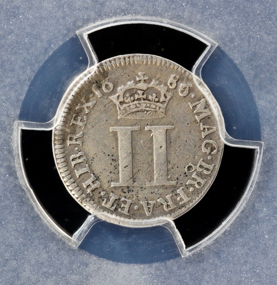 1686 James II Great Britain Maundy Silver 2 Pence 2D PCGS VF Details S ...