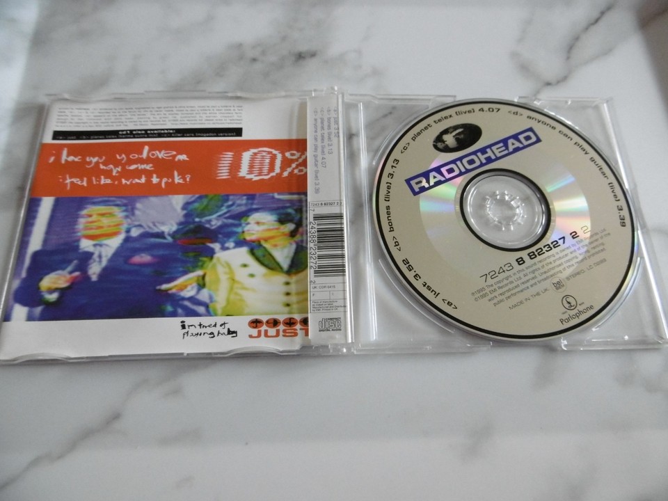 Radiohead Just CD2 Single INC 2 Cartes Postales 3 Pistes Live TELEX | eBay