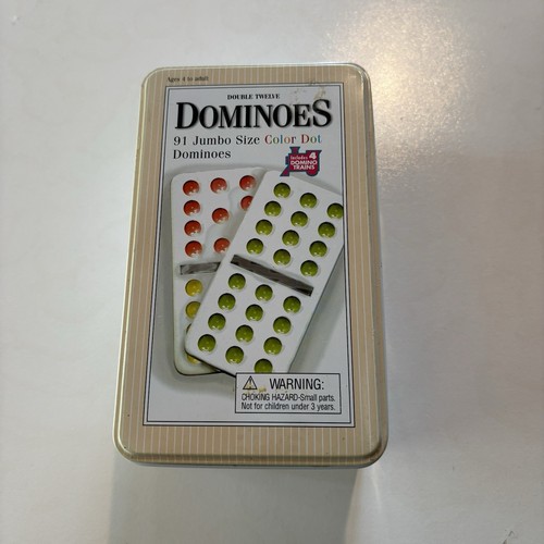 Vintage Target Original Dominoes Double Twelve Color Dot Used 91 Jumbo ...