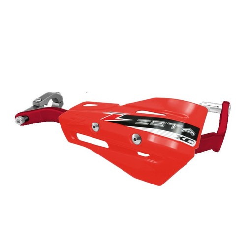 Drop Handguard Handlebar Armor / XC Protector Kit - 1-1/8" Red / Red ...