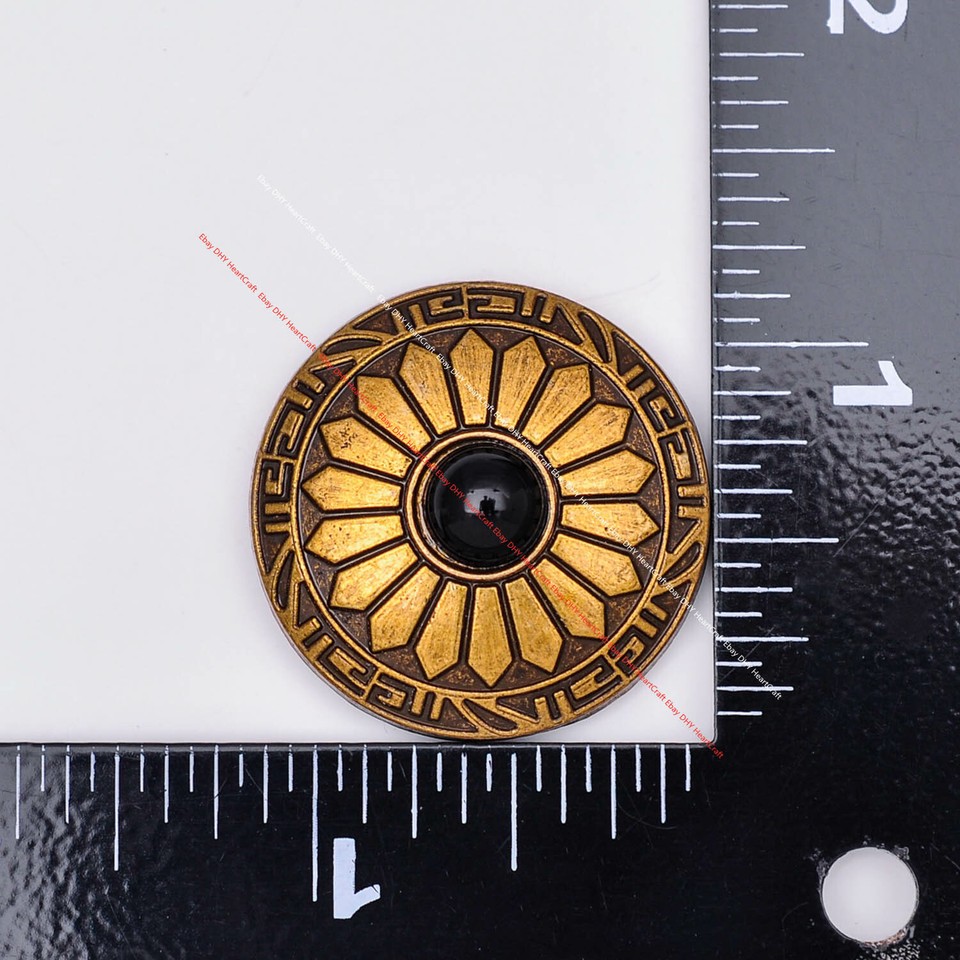 10X Brass Sun Flower Leathercraft Turquoise Concho Snap Button ...